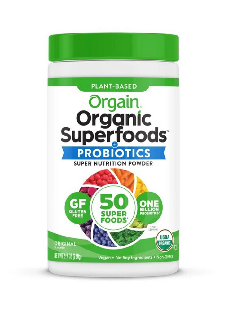 Organic Superfoods Probiotics Super Nutrition Powder Original, Orgain, 280 g