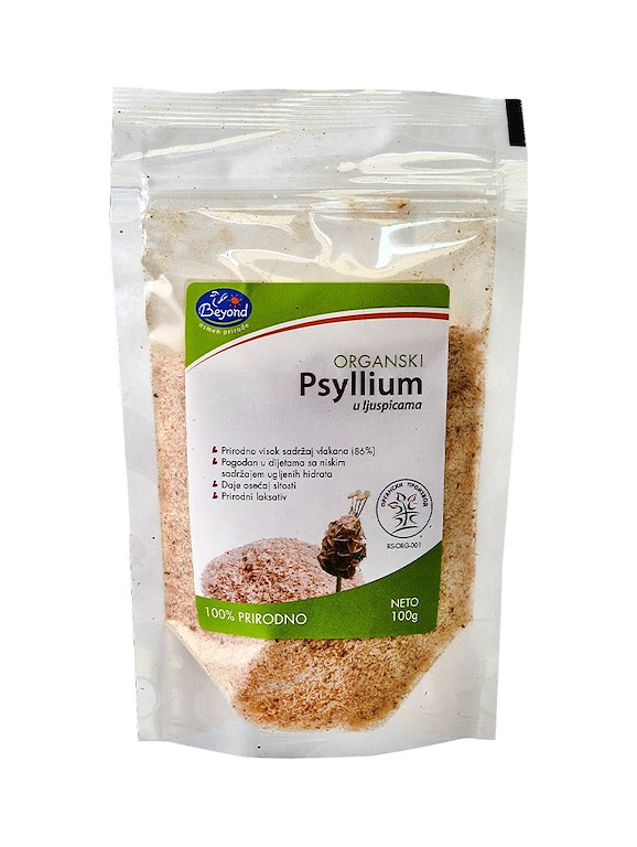 Organski psilijum (psyllium) u ljuspicama, Beyond, 100 g