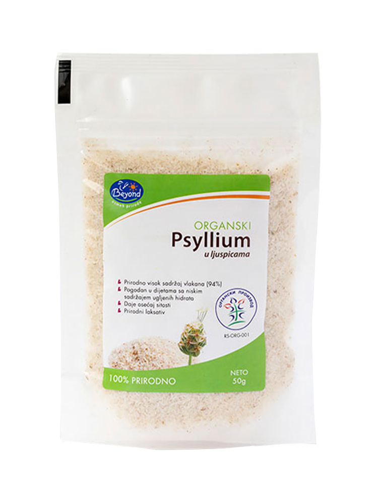 Organski psilijum (psyllium) u ljuspicama, Beyond, 50 g