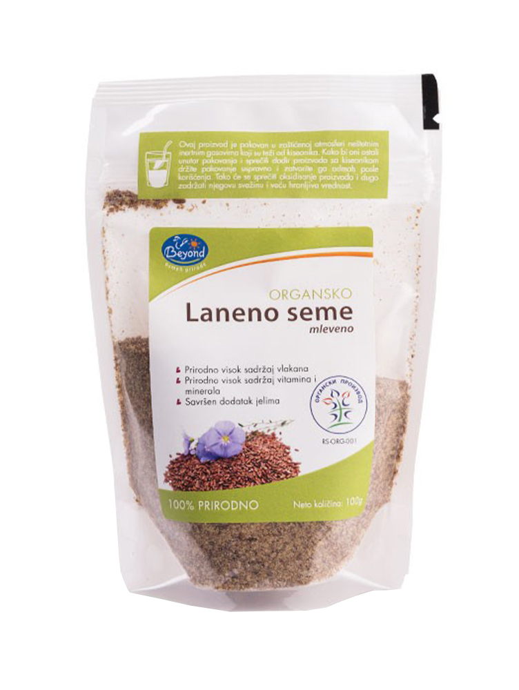 Organsko mleveno laneno seme, Beyond, 100 g