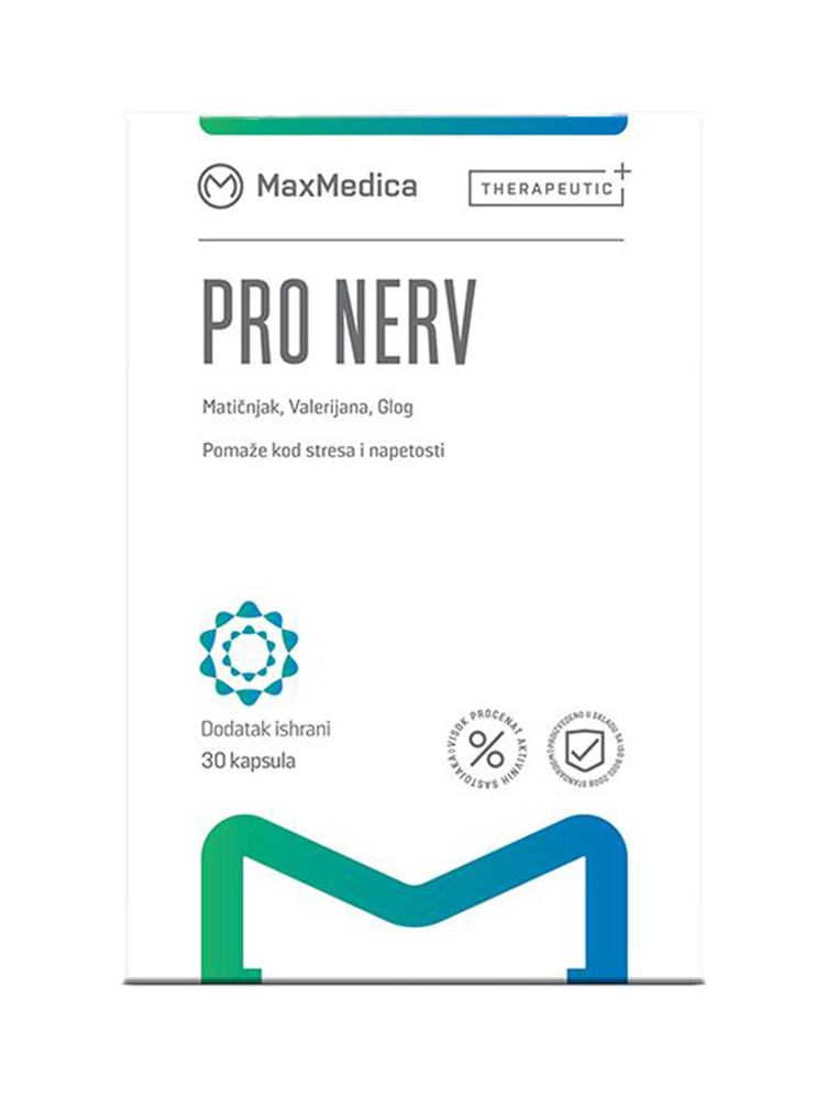 Pro Nerv matičnjak valerijana glog, MaxMedica, 30 kapsula