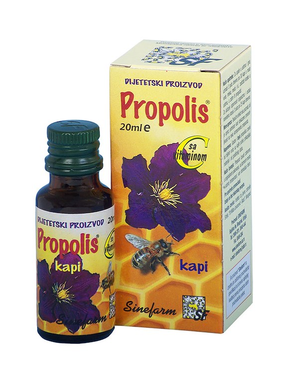 Propolis kapi sa vitaminom C, Sinefarm, 20 ml