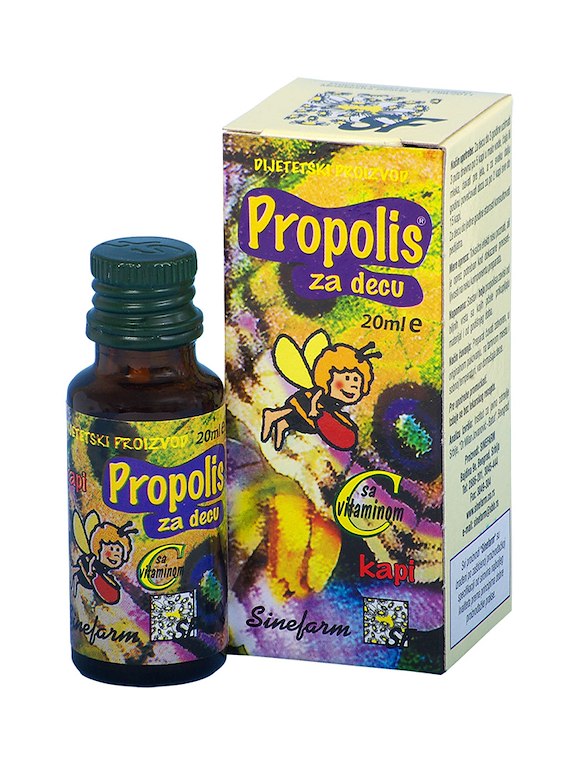 Propolis kapi za decu sa C vitaminom, Sinefarm, 20 ml