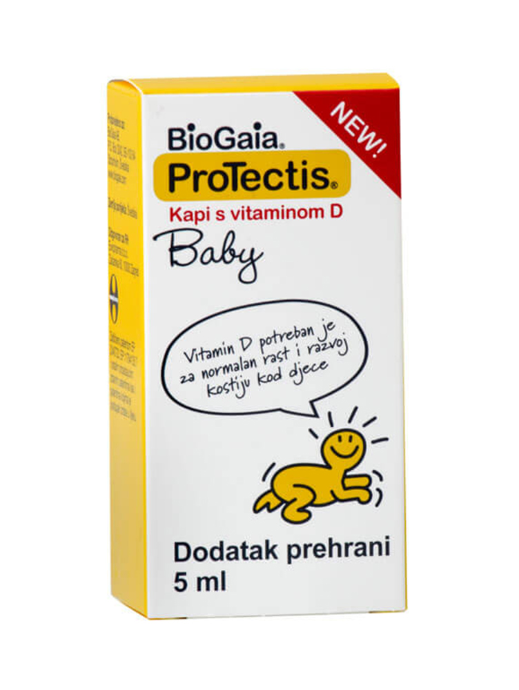 Protectis Baby kapi sa vitaminom D3, Biogaia, 5 ml