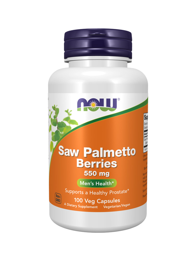 Saw Palmetto Berries 550 mg, Now Foods, 100 veg kapsula