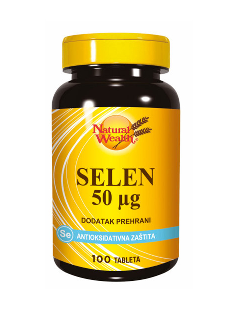 Selen 50 mcg, Natural Wealth, 100 tableta