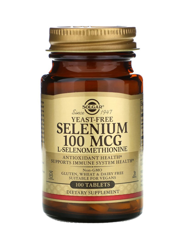 Selenium 100 mcg, Solgar, 100 tableta