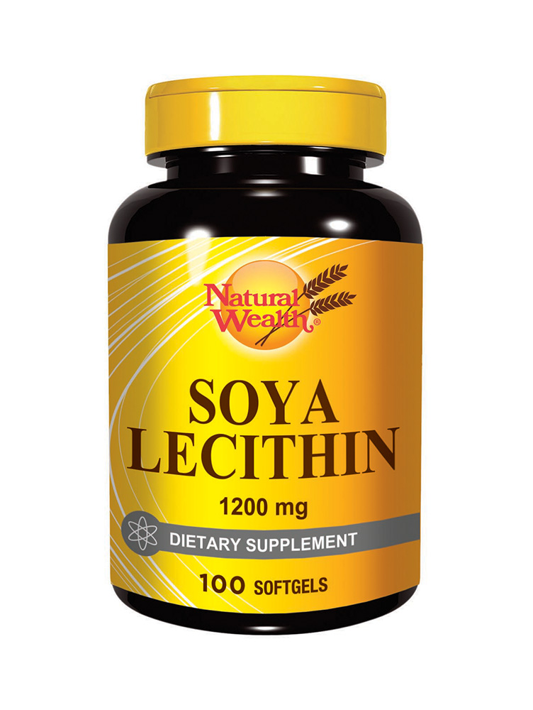 Soya Lecithin 1200 mg, Natural Wealth, 100 kapsula