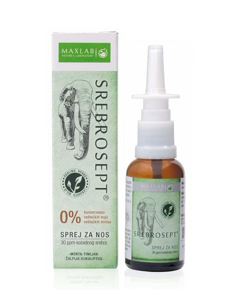 Srebrosept sprej za nos, Maxlab, 30 ml