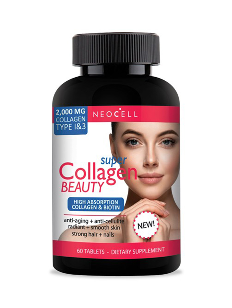 Super Collagen Beauty 2000 mg Type 1 & 3, NeoCell, 60 tableta