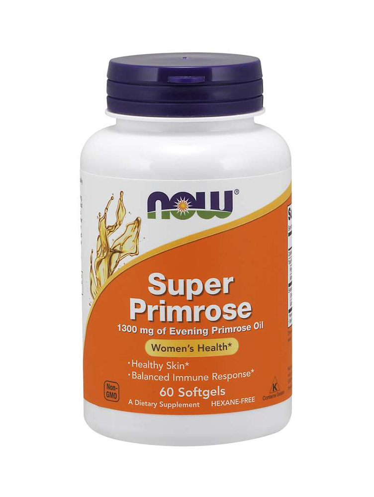 Super Primrose Evening Primrose Oil 1300 mg, Now Foods, 60 softgel kapsula