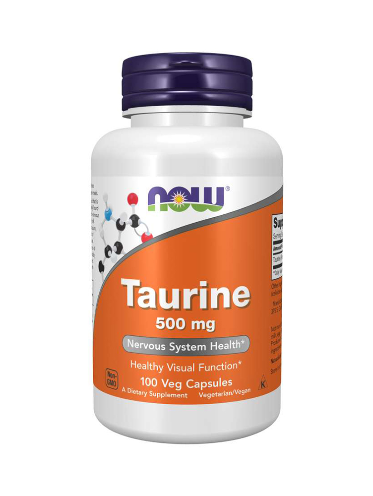 Taurine 500 mg, Now Foods, 100 veg kapsula