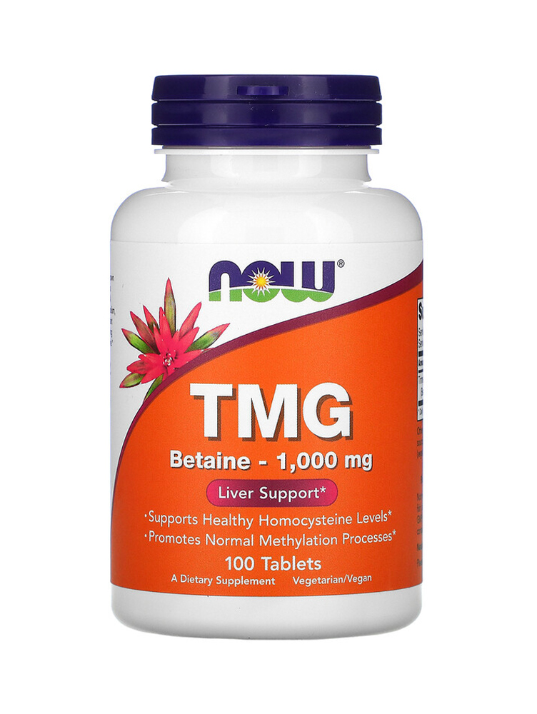 TMG Betaine 1000 mg, Now Foods, 100 tableta