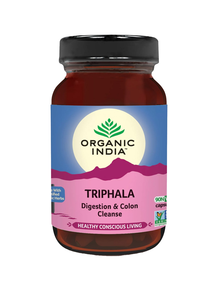 Triphala, Organic India, 90 kapsula