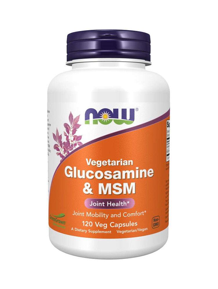 Vegetarian Glucosamine i MSM, Now Foods, 120 veg kapsula