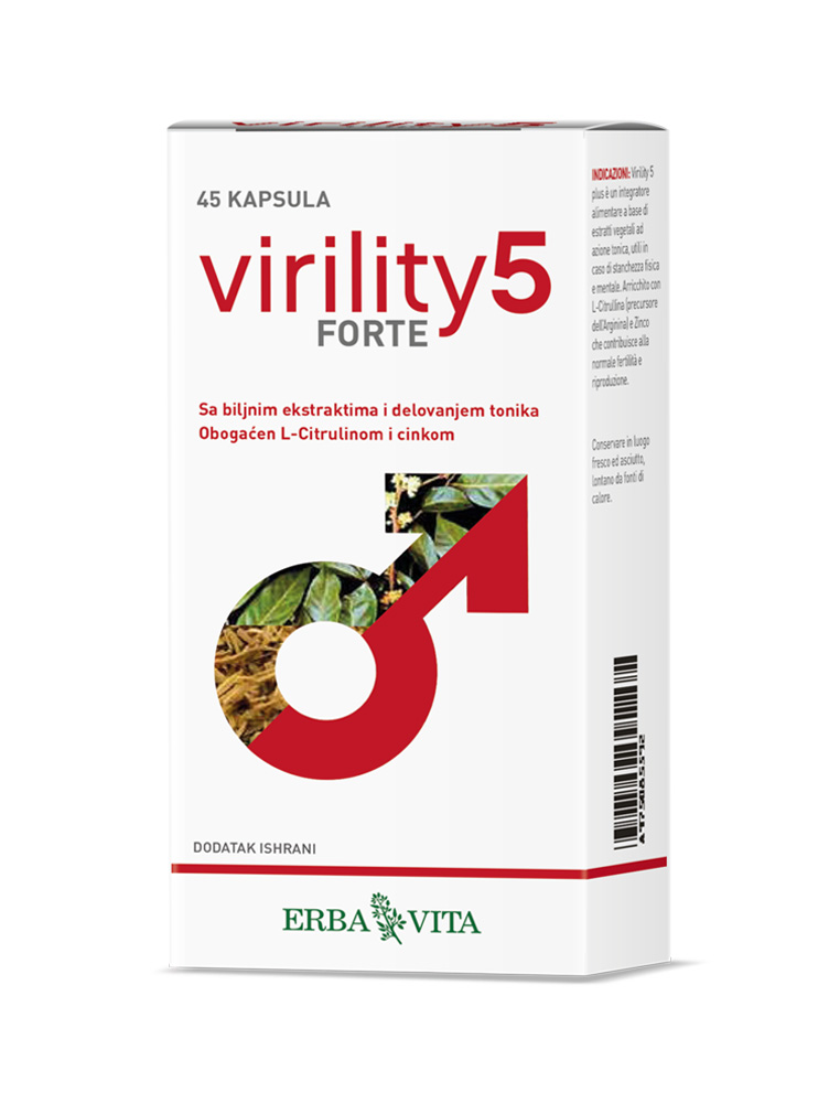 Virility 5 Forte, Erba Vita, 45 kapsula