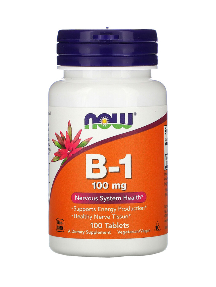 Vitamin B1 (Tiamin) 100 mg, Now Foods, 100 tableta