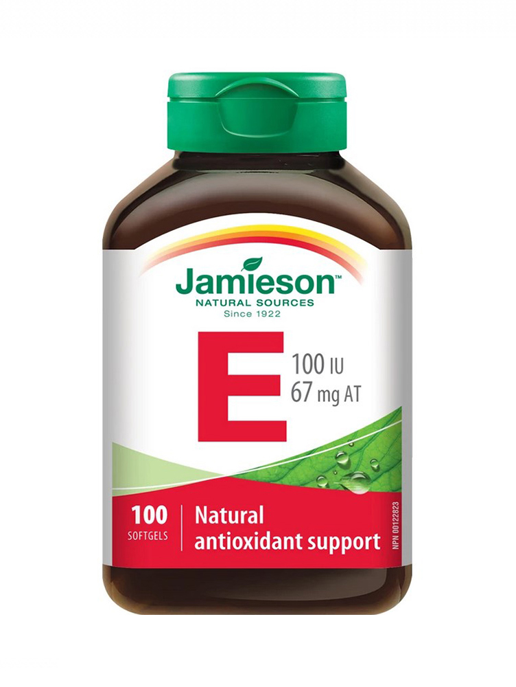 Vitamin E 100 IU, Jamieson, 100 softgel kapsula