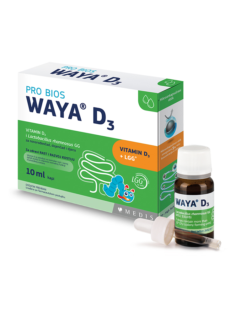 Waya probiotski D3 kapi za bebe i decu, Medis, 10 ml