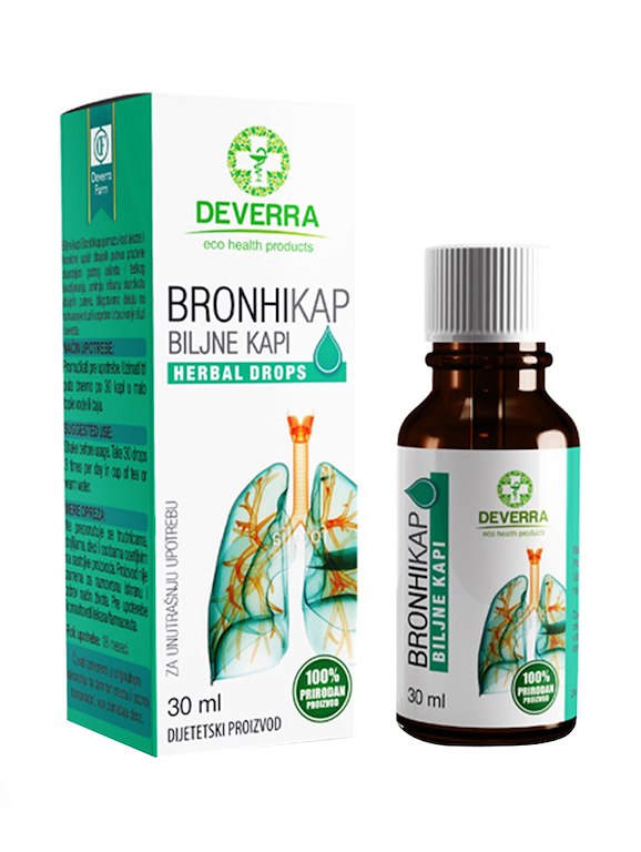 Biljne kapi Bronhikap, Deverra Farm, 30 ml