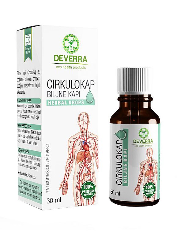 Biljne kapi Cirkulokap, Deverra Farm, 30 ml