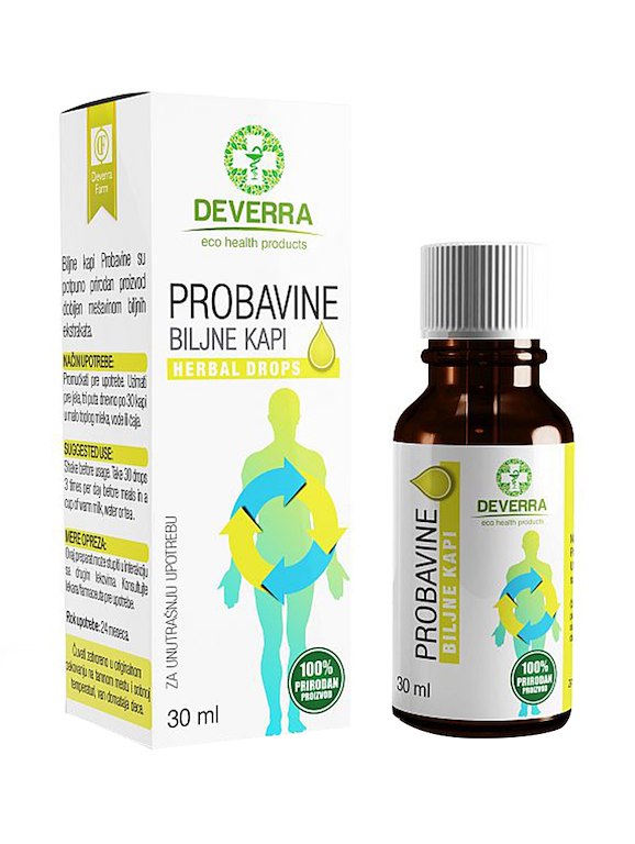 Biljne kapi Probavine, Deverra Farm, 30 ml