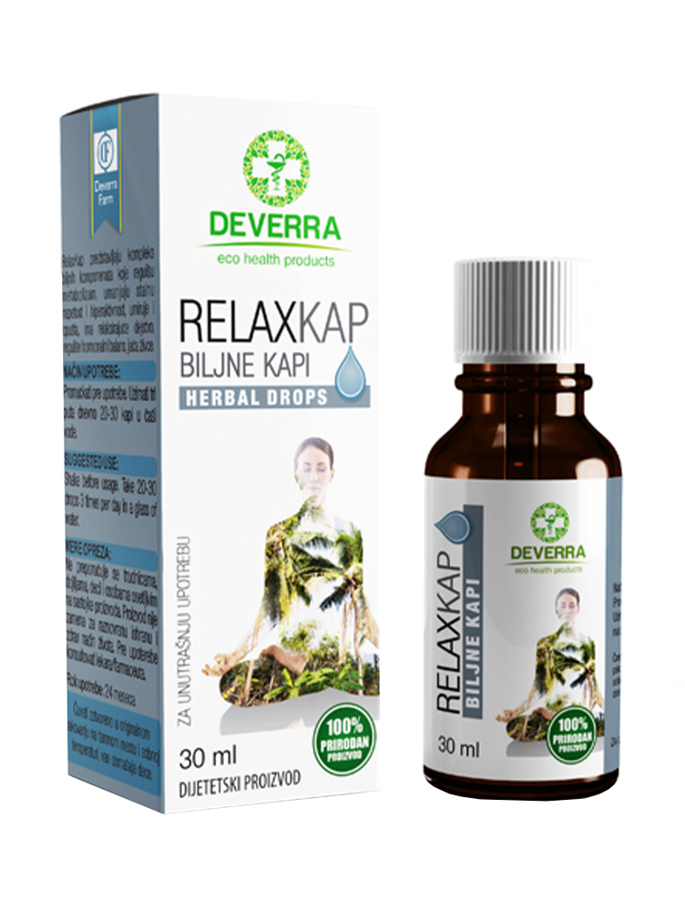 Biljne kapi Relaxkap, Deverra Farm, 30 ml