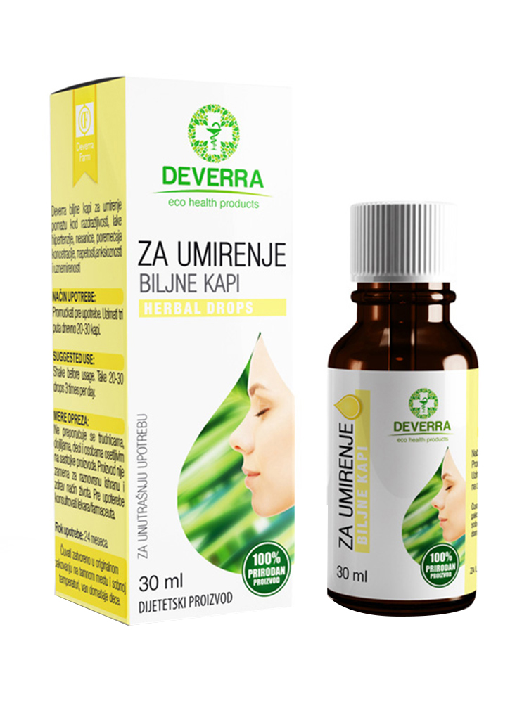 Biljne kapi za umirenje, Deverra Farm, 30 ml