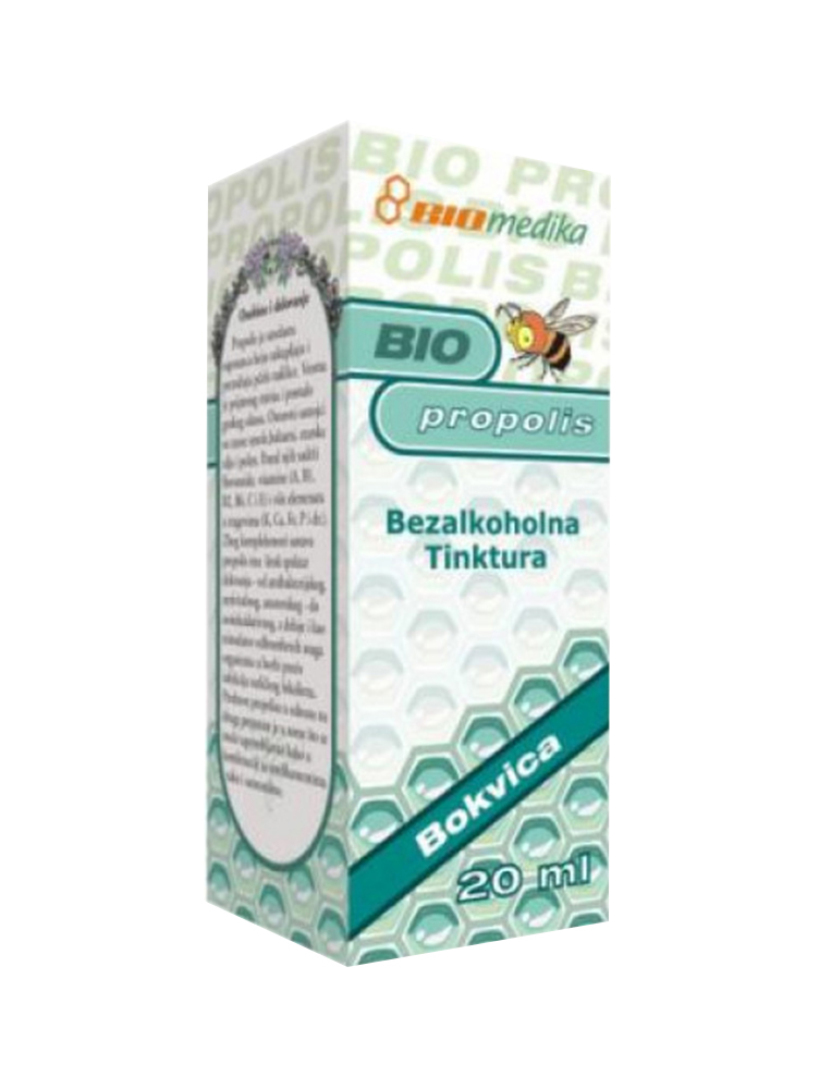 Biopropolis bezalkoholna tinktura sa bokvicom, Biomedika, 20 ml