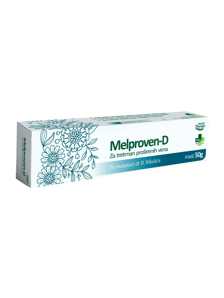 Melproven-D mast za tretman proširenih vena, Plus Pharmaceuticals, 50 g