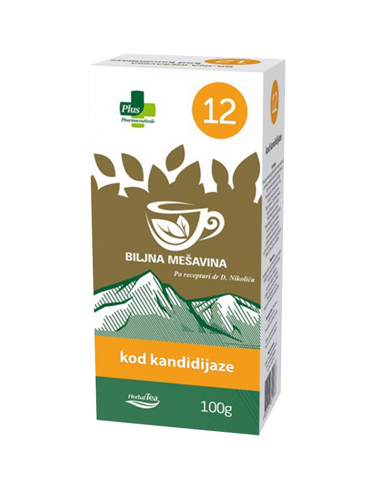 Plus Pharmaceuticals, Čaj 12 kod kandidijaze, 100 g