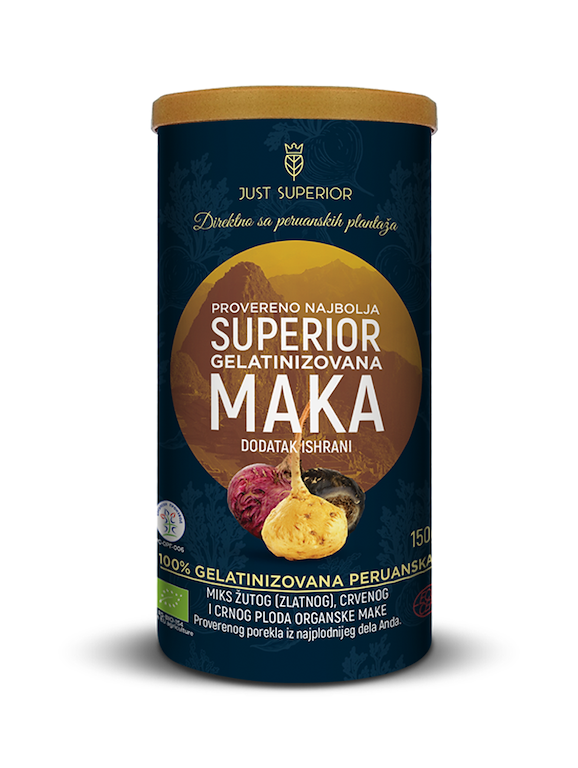 Superior Gelatinizovana Maka, Just Superior, 150 g