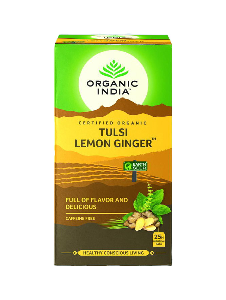 Tulsi Limun Đumbir, Organic India, 25 kesica