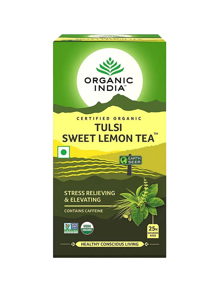 Tulsi Sweet Lemon, Organic India, 25 kesica