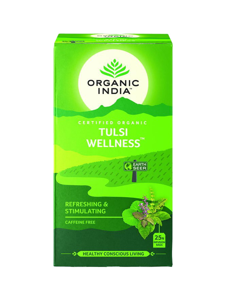 Tulsi Wellness, Organic India, 25 kesica