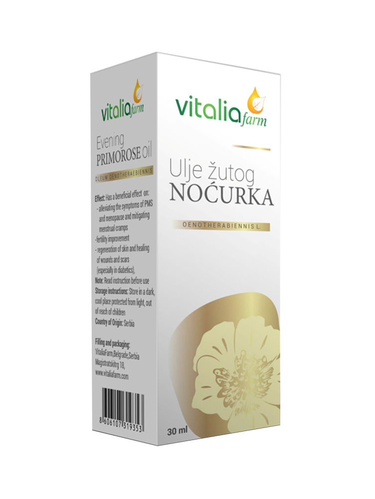 Ulje žutog noćurka, Vitalia Farm, 30 ml