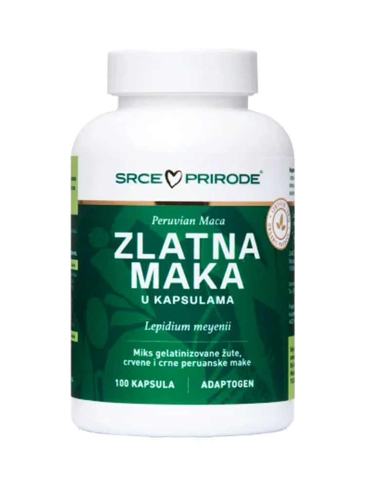 Zlatna maka 500 mg, Srce Prirode, 100 kapsula