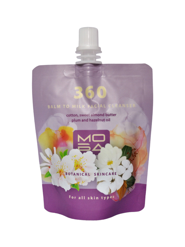 360 Balm to Milk Facial Cleanser, Moba Botanical Skincare, 100 ml