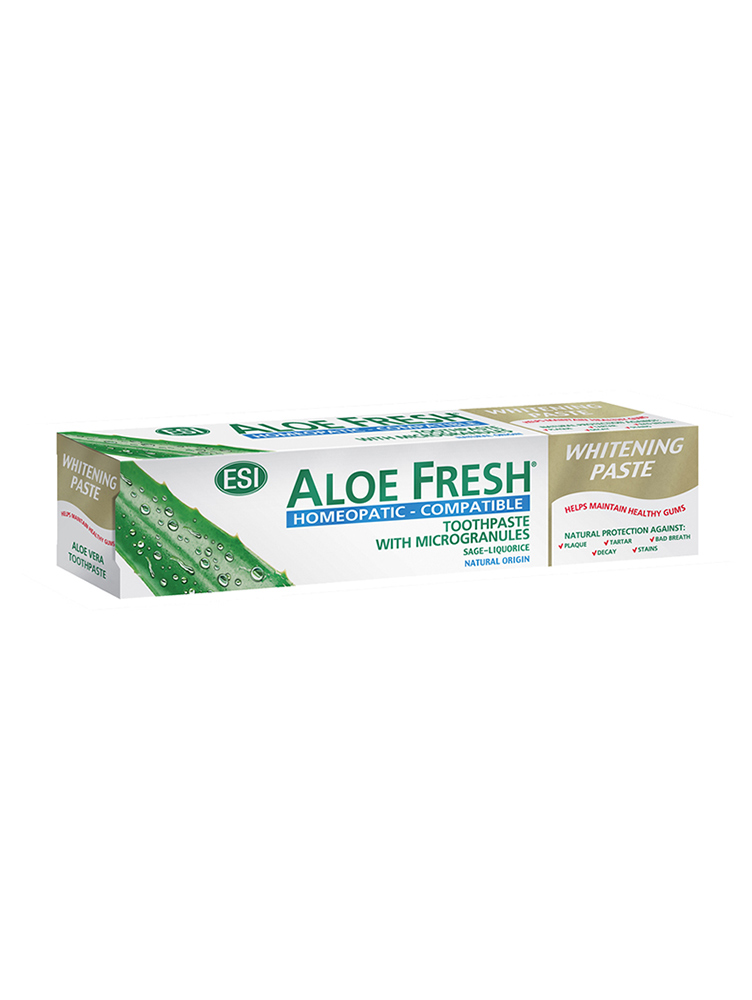Aloe Fresh Whitening homeopatska pasta za zube, ESI, 100 ml