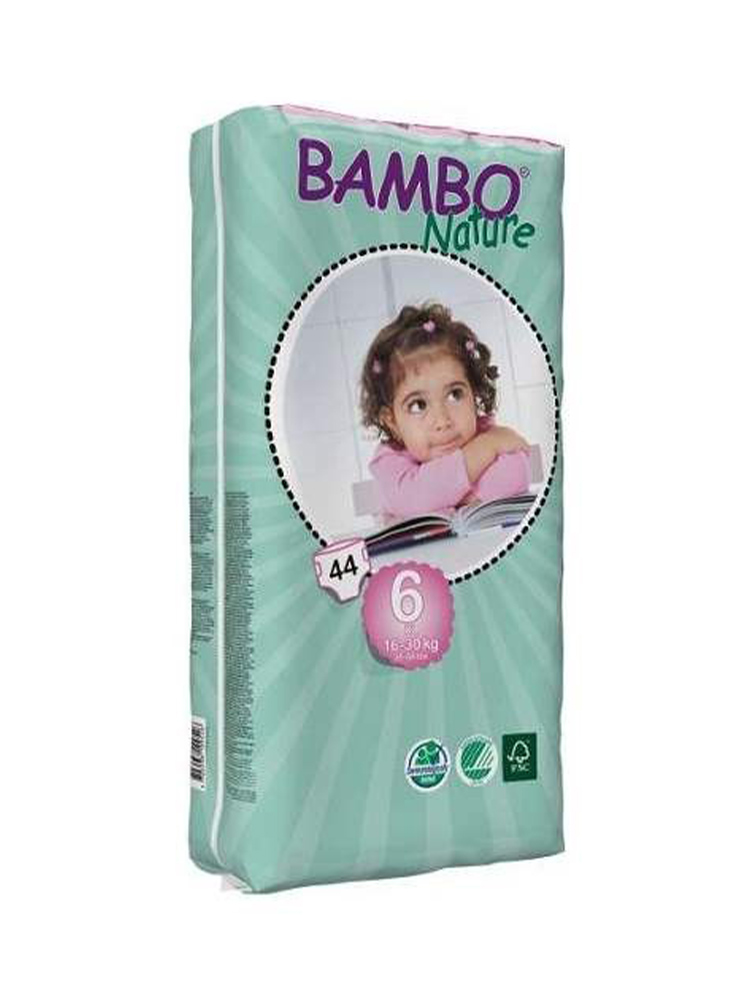 6 XL pelene 16-30kg, Bambo Nature, 44 komada