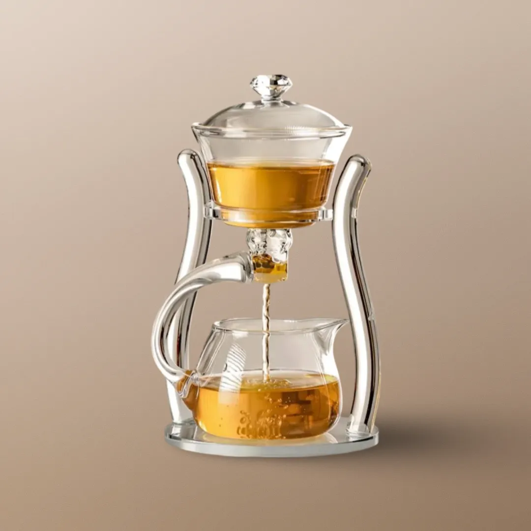 "Nostalgia" - Antique Style High-borosilicate Glass Automatic Tea Brewer