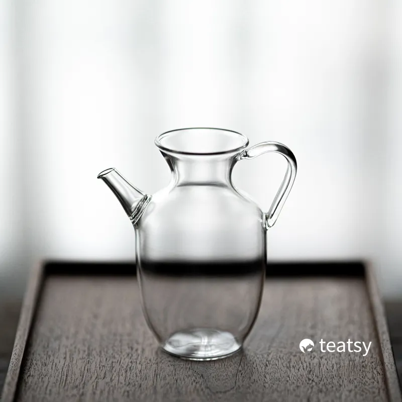 [SALE]"Song" - Antique Style High-borosilicate Glass Teapot(320ml)/Tea Cup(45ml)