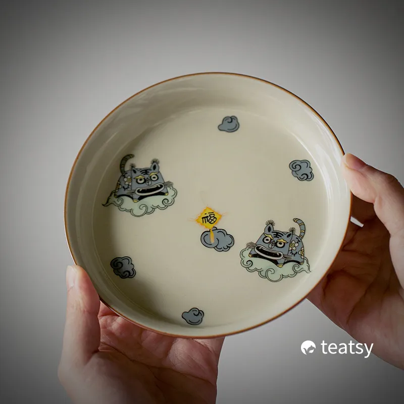 [SALE]“Flying Tiger” Ceramic Tea Tray