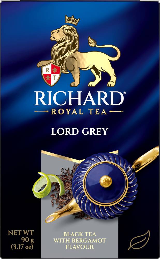 RICHARD Lord Grey - Crni cejlonski čaj krupnog lista sa bergamotom i limunom, 90g rinfuz