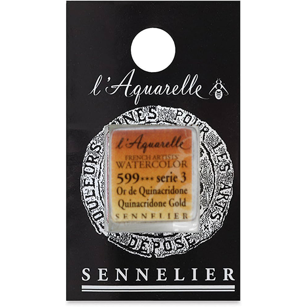 Sennelier Artist watercolour Half pans S3 - Quinacridone Gold