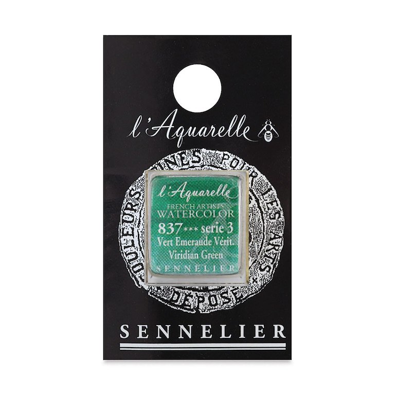 Sennelier Artist watercolour Half pans S3 - Viridian Green