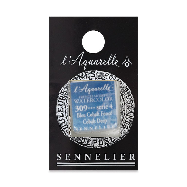 Sennelier Artist watercolour Half pans S4 - Cobalt Deep