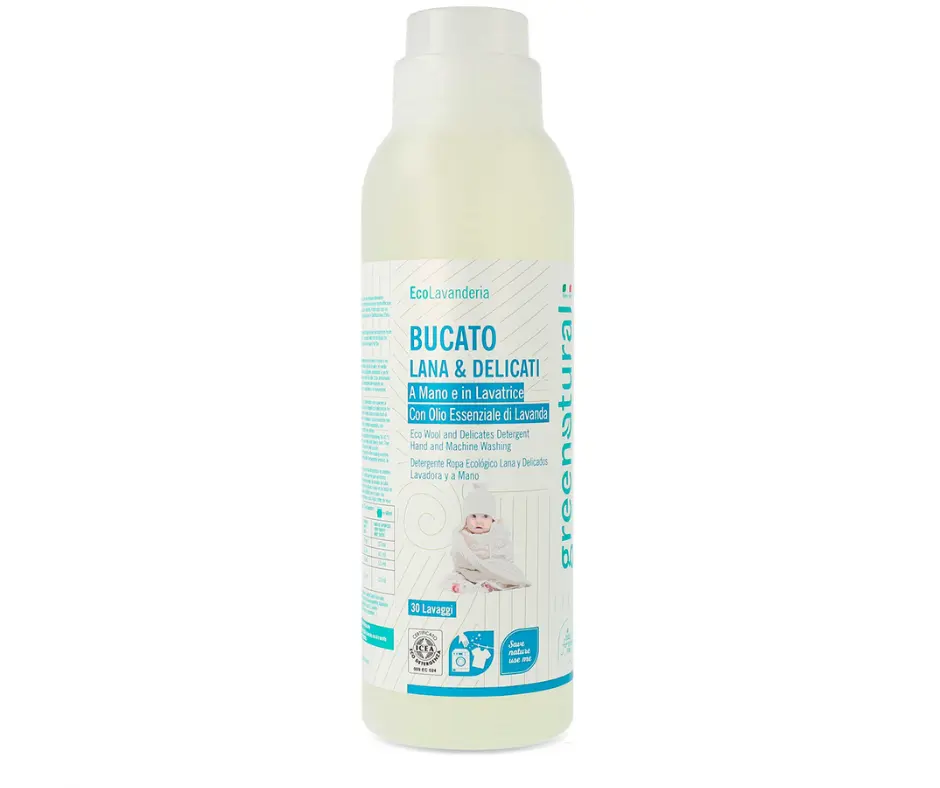 GREENATURAL Ekološki gel za delikatno pranje veša "Vuna i deca" ICEA certified 1000 ml
