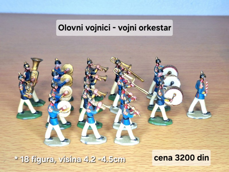 Olovni vojnici - vojni orkestar vinatge