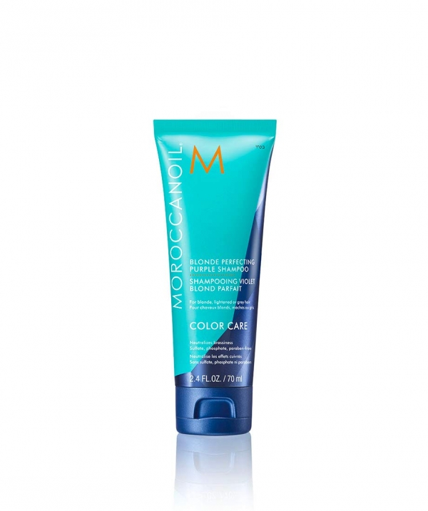 Moroccanoil blonde perfecting purple šampon za plavu kosu 70ml